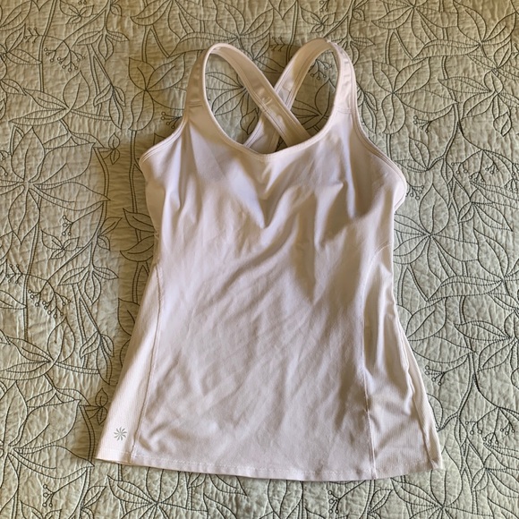 Athleta | Tops | Athleta White Workout Top | Poshmark